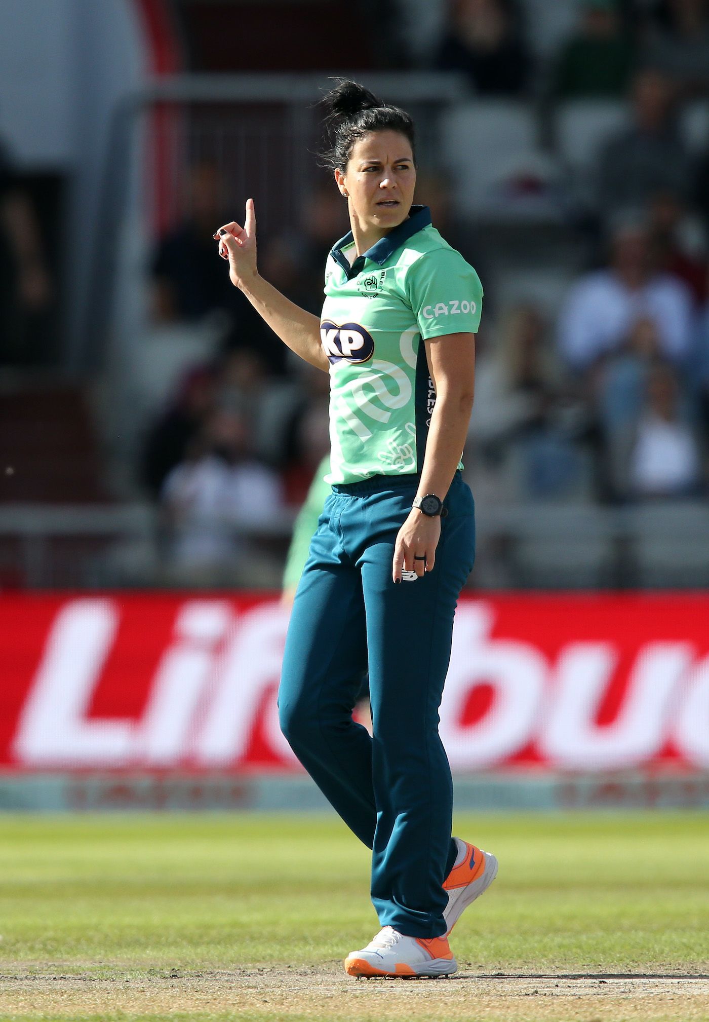 Marizanne Kapp celebrates after picking up Amy Satterthwaite's wicket ...