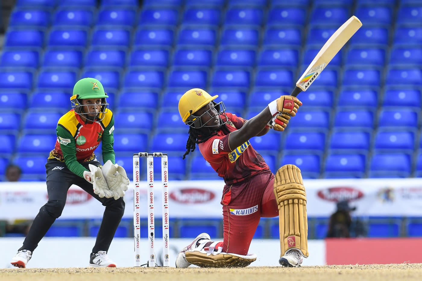 Deandra Dottin hits a six as Shemaine Campbelle looks on | ESPNcricinfo.com