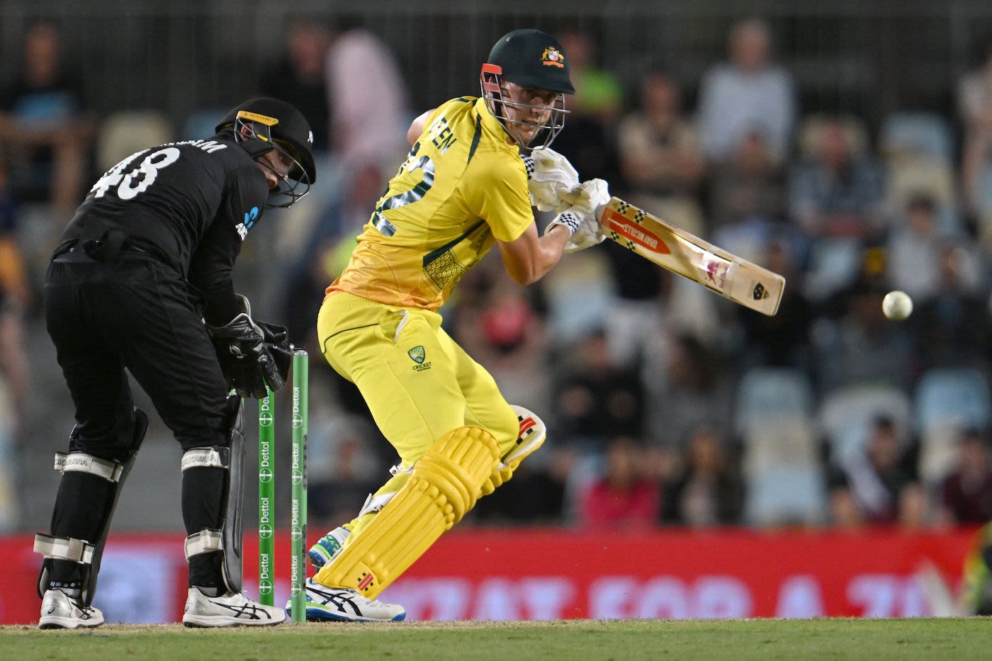 Cameron Green steers the ball into the off side | ESPNcricinfo.com