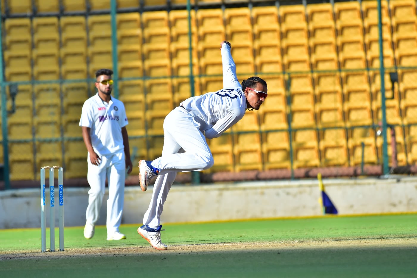 Rahul Chahar bowls in the fourth innings | ESPNcricinfo.com