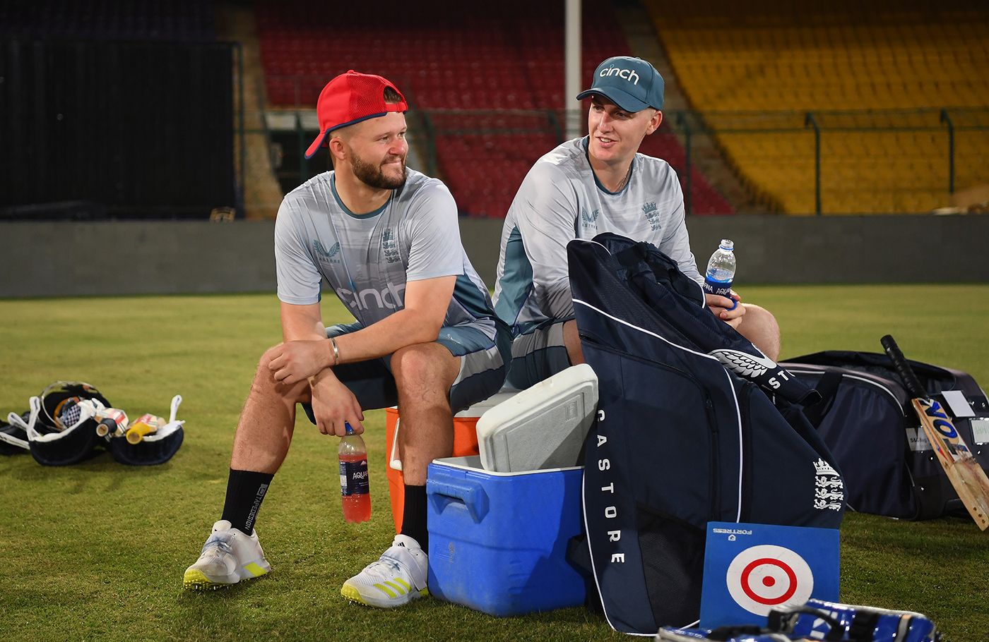 Ben Duckett and Harry Brook take a load off at training | ESPNcricinfo.com