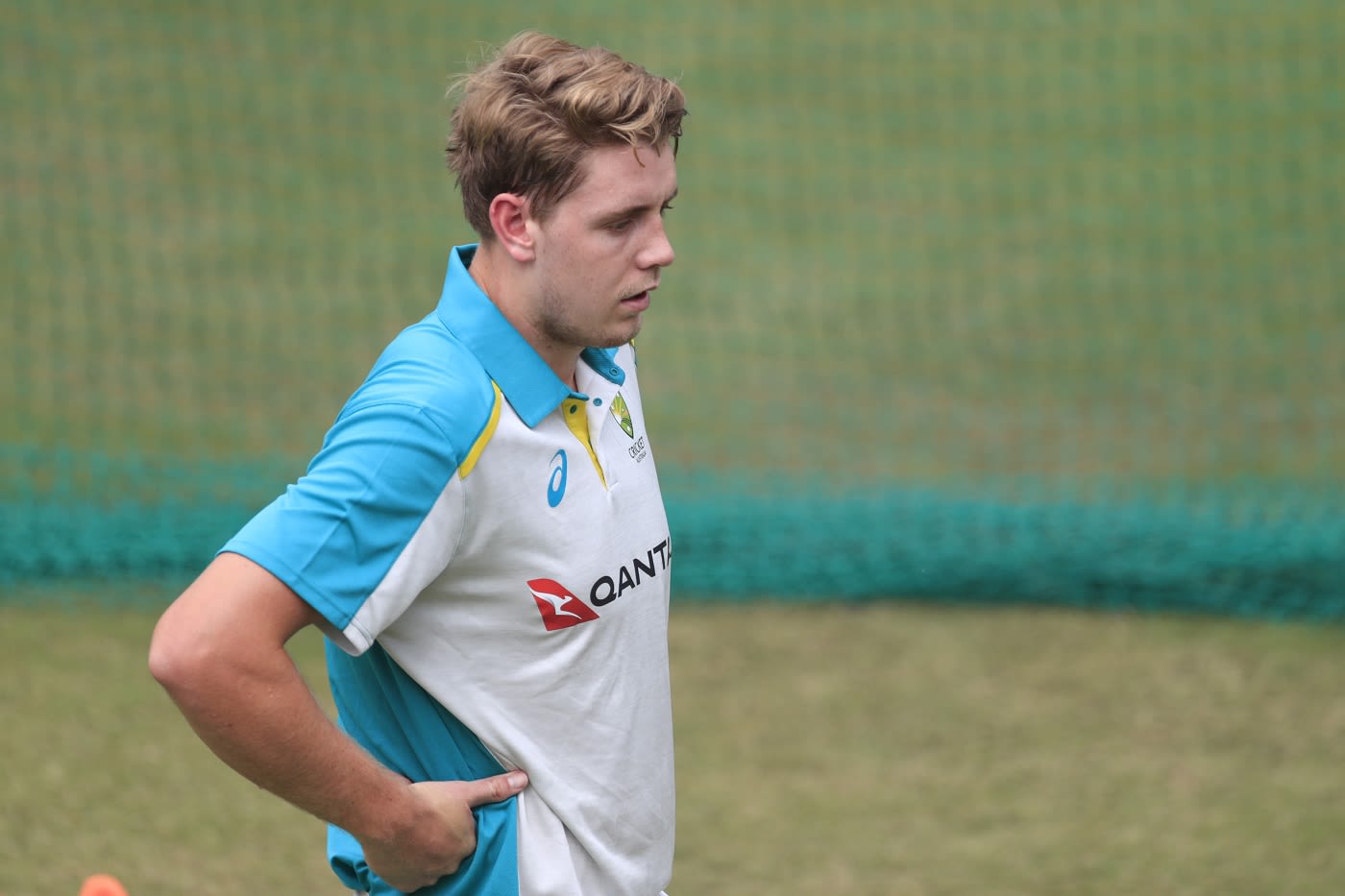 Cameron Green looks on during a training session | ESPNcricinfo.com