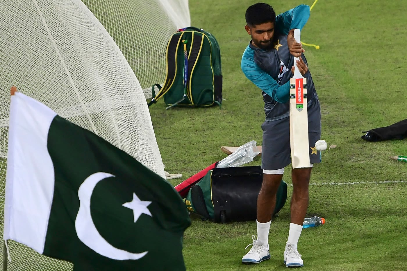 Babar Azam knocks the ball during training | ESPNcricinfo.com