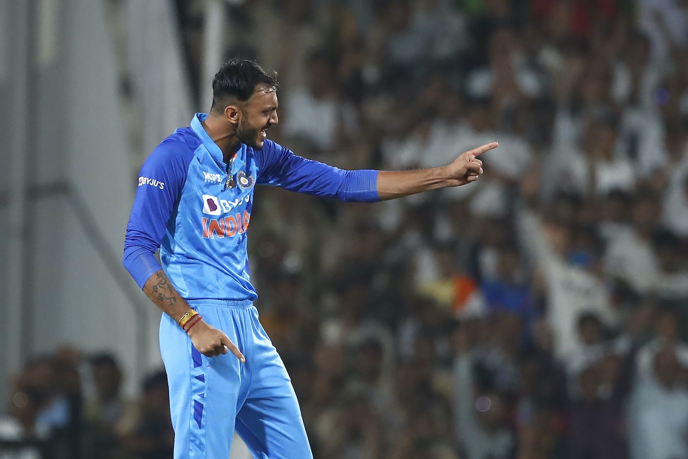 Axar Patel celebrates after dismissing Glenn Maxwell | ESPNcricinfo.com Axar Patel celebrates after dismissing Glenn Maxwell | ESPNcricinfo.com