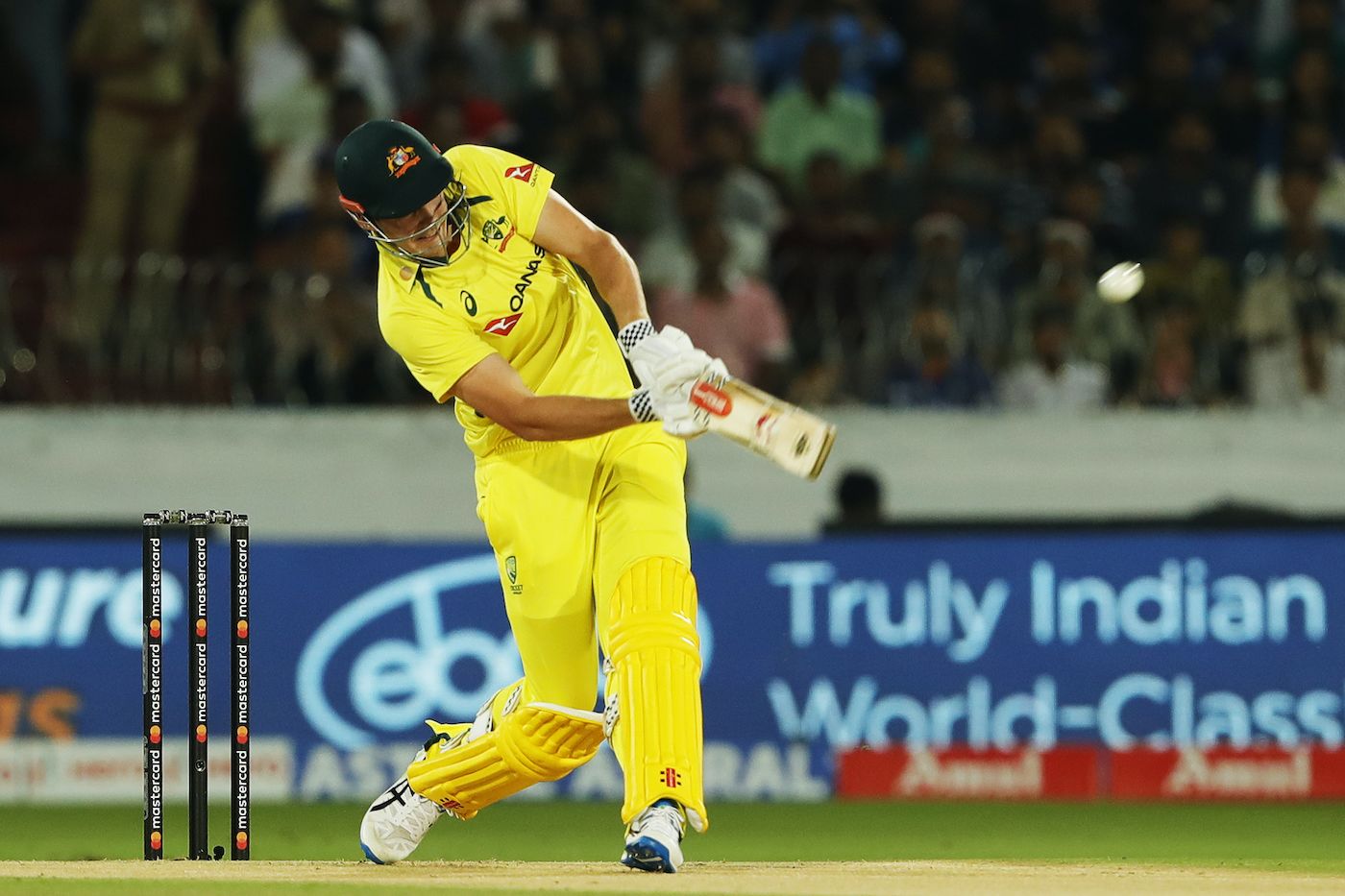 Cameron Green took on the bowling right from the first ball ...