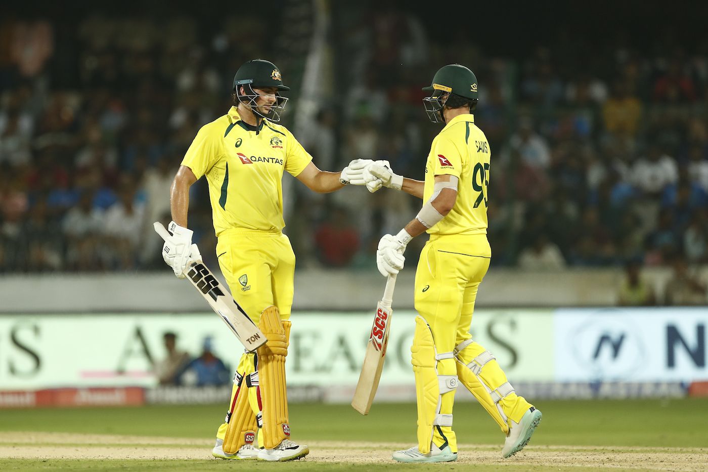 Tim David and Daniel Sams' fifty partnership helped revive Australia's ...