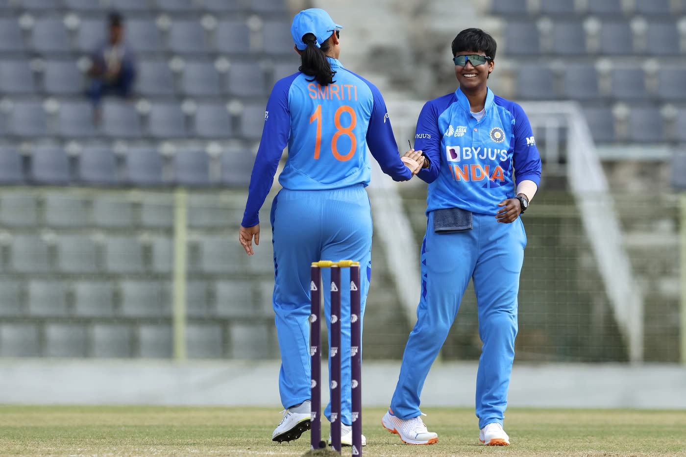 Deepti Sharma is all smiles after having Natthakan Chantham chop on ...