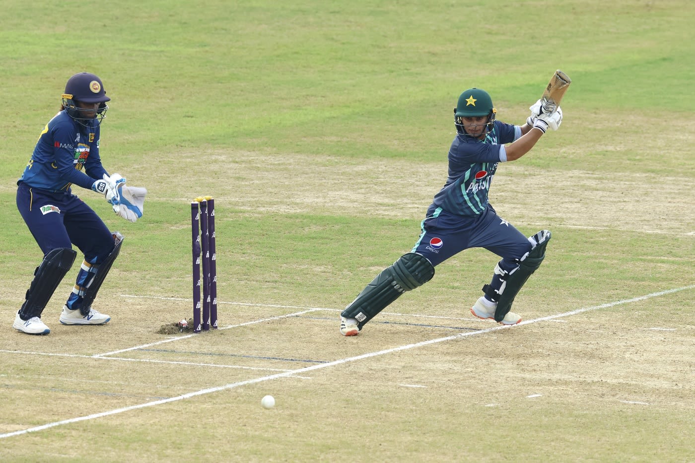 Nida Dar forces one through the off side | ESPNcricinfo.com