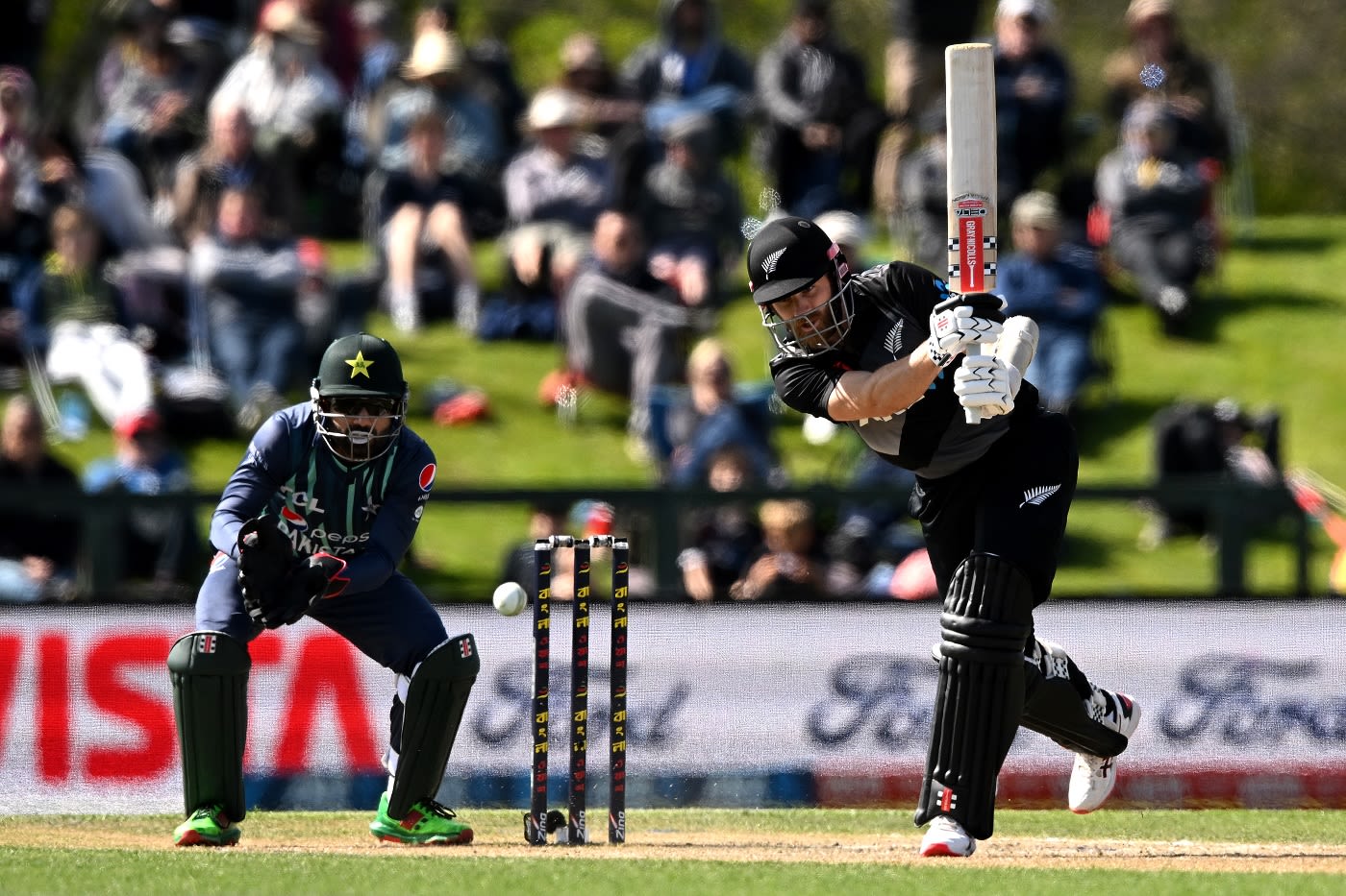 Kane Williamson goes inside out for a drive | ESPNcricinfo.com