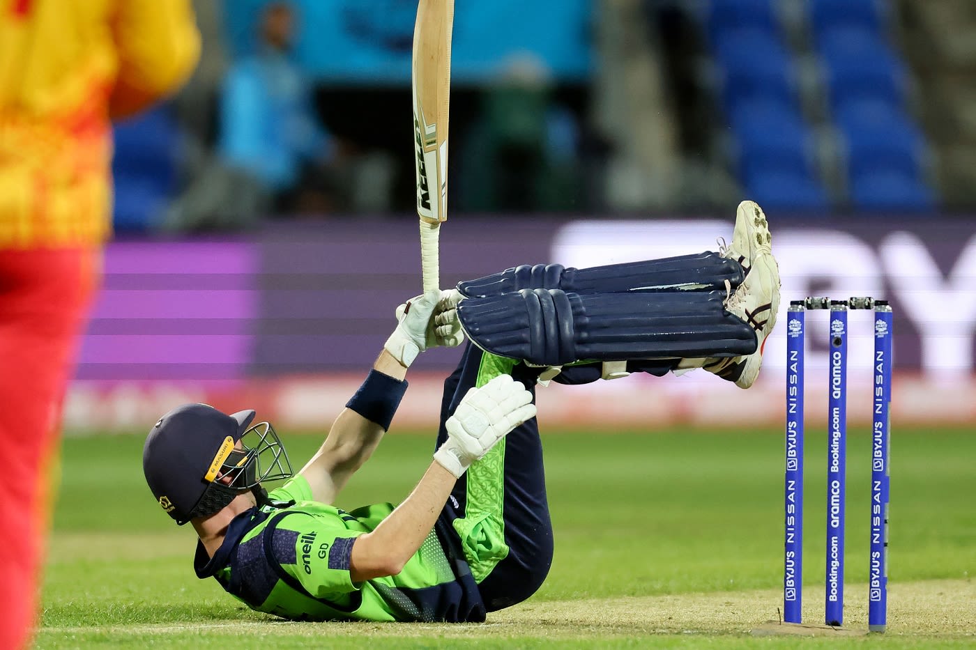 George Dockrell gets taken off his feet | ESPNcricinfo.com