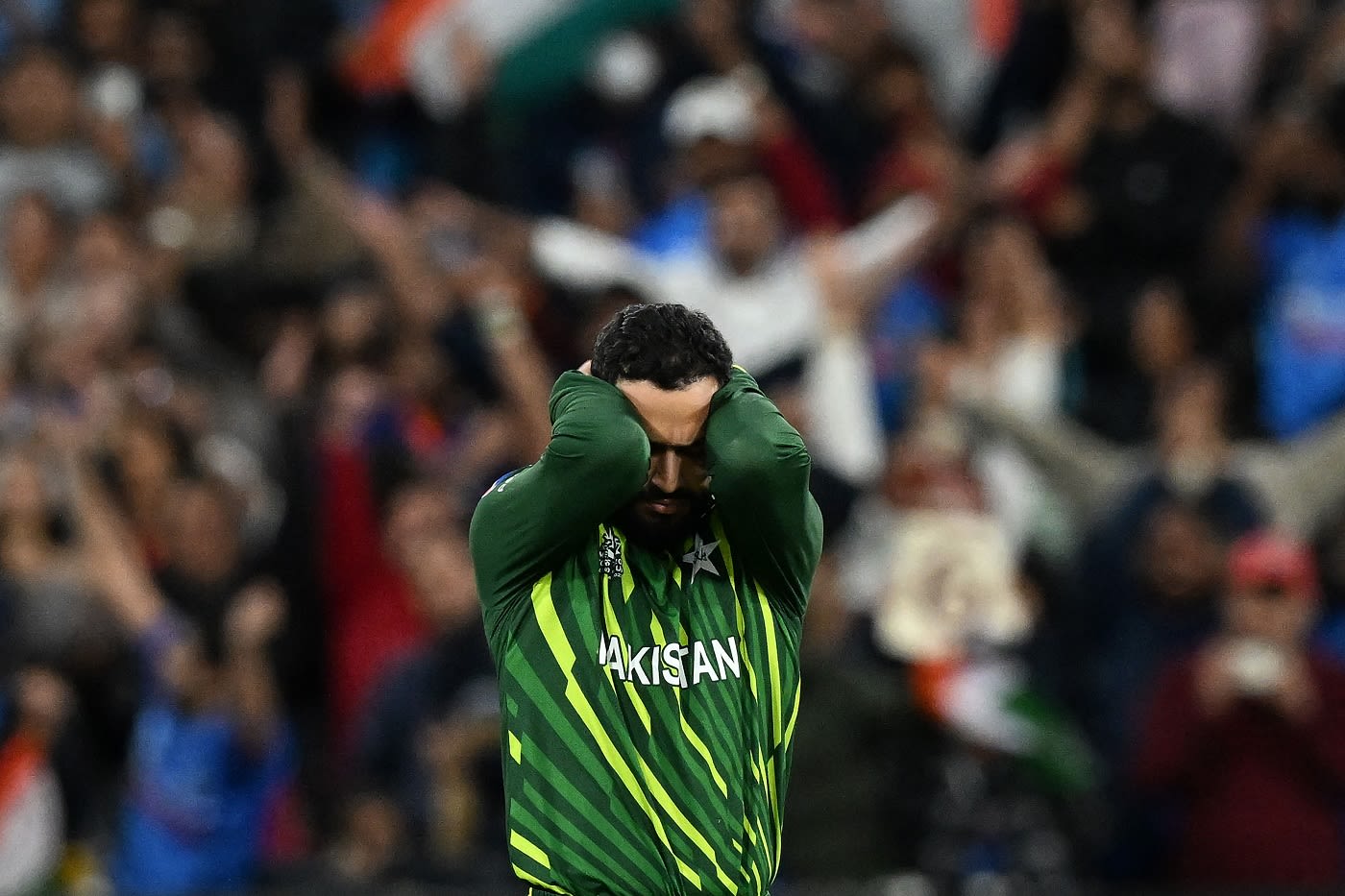 Mohammad Nawaz is a dejected lot after failing to defend 16 off the ...