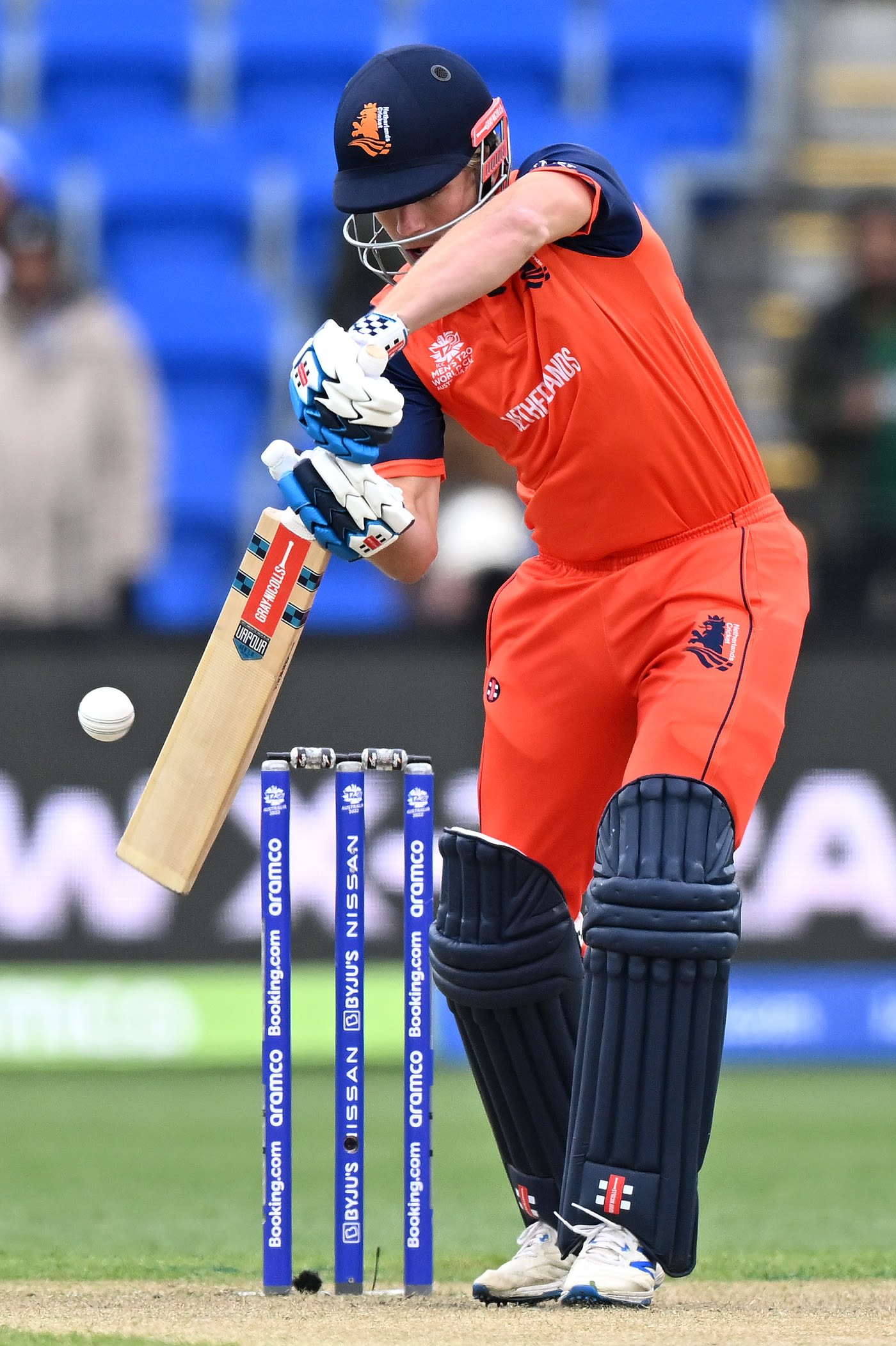 Bas de Leede was out for a first-ball duck | ESPNcricinfo.com