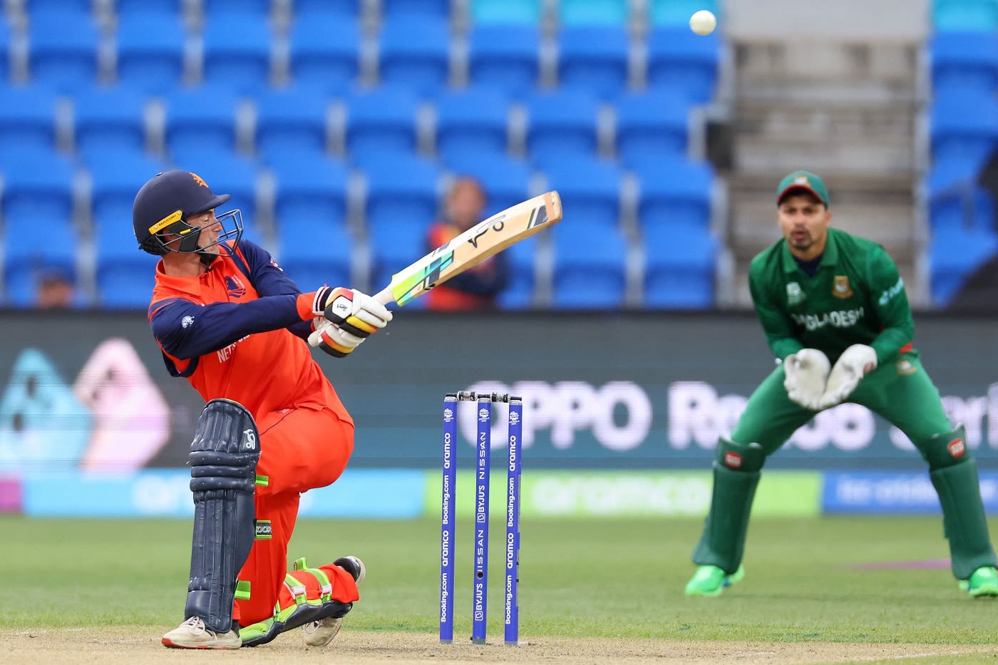 Netherlands captain Scott Edwards plays behind square | ESPNcricinfo.com