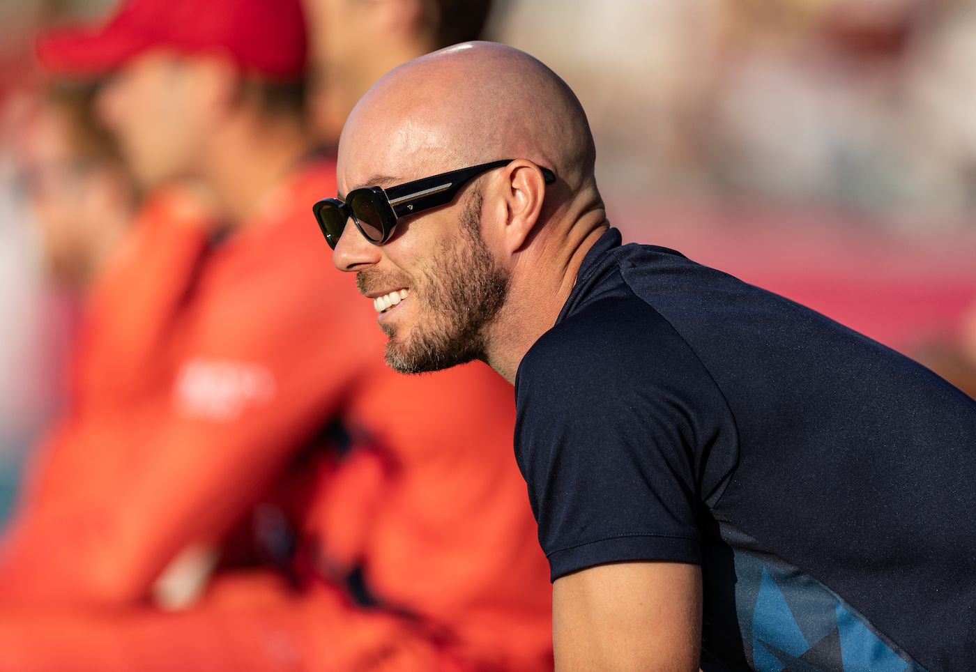 Chris Lynn looks on in the dugout | ESPNcricinfo.com