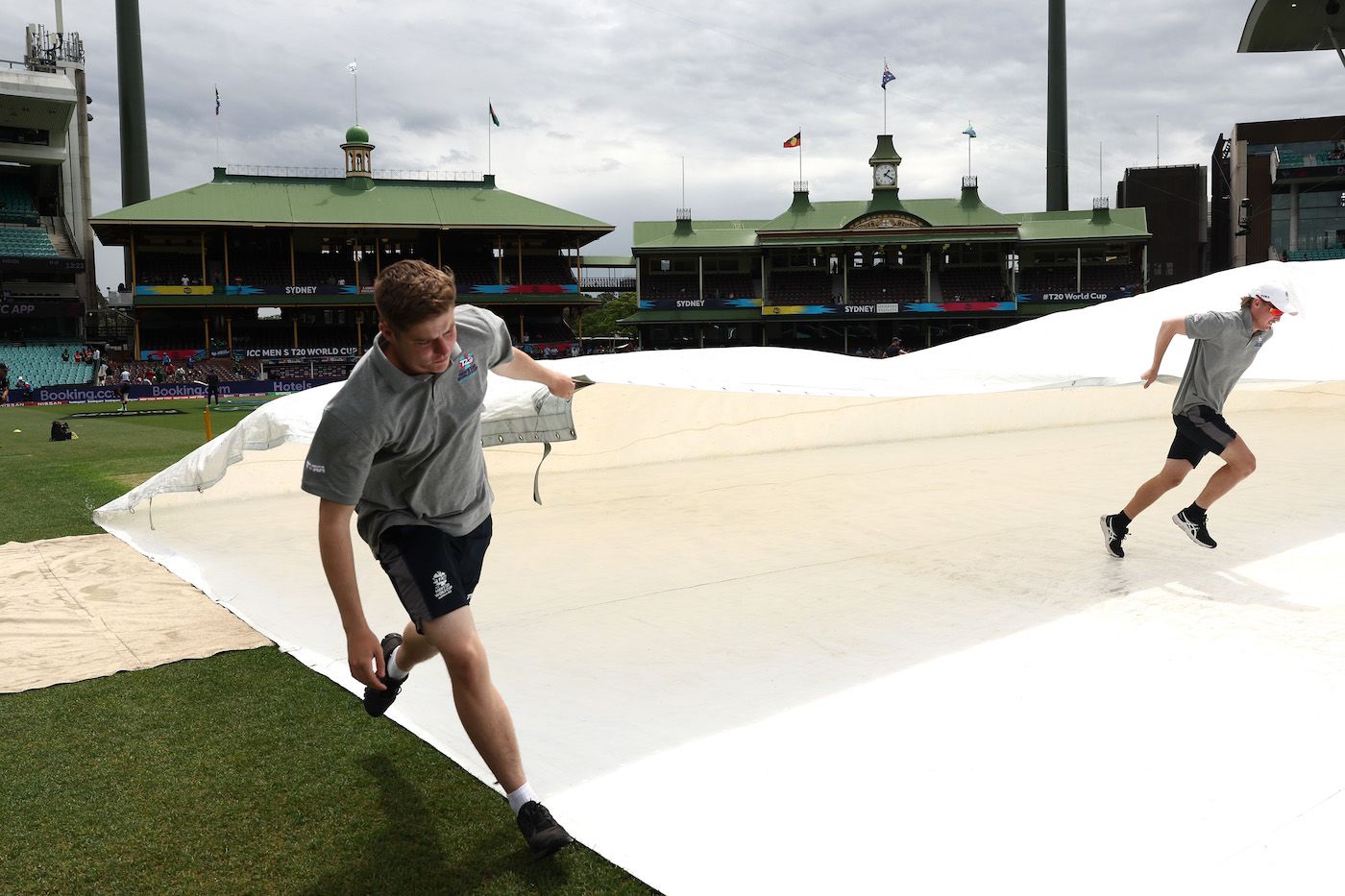 There were a couple of short and sharp showers, which delayed the toss ...