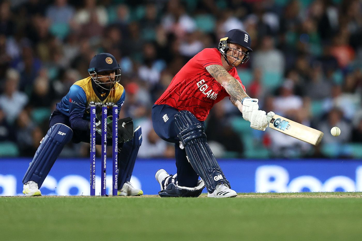 Ben Stokes shapes up for the sweep shot | ESPNcricinfo.com