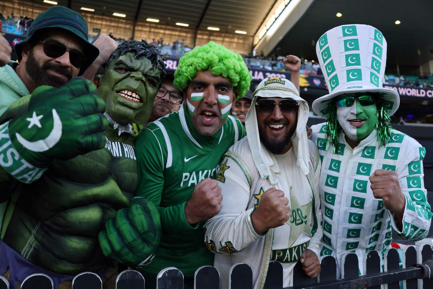 More than one familiar face - and figure - as the Pakistan fans turned ...