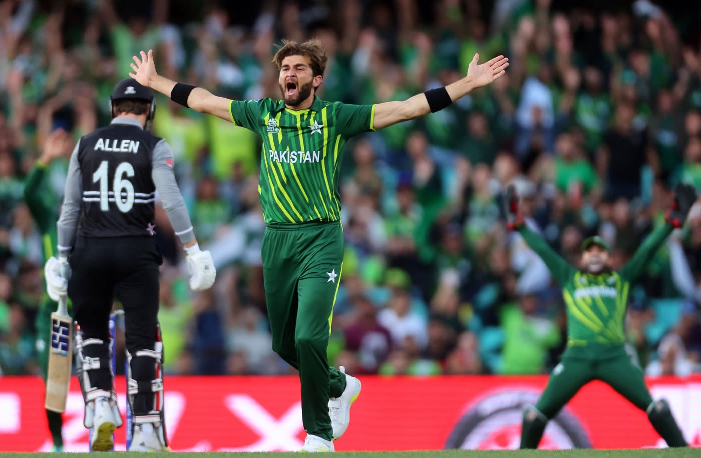 Shaheen Afridi brings out his trademark celebration | ESPNcricinfo.com Shaheen Afridi brings out his trademark celebration | ESPNcricinfo.com