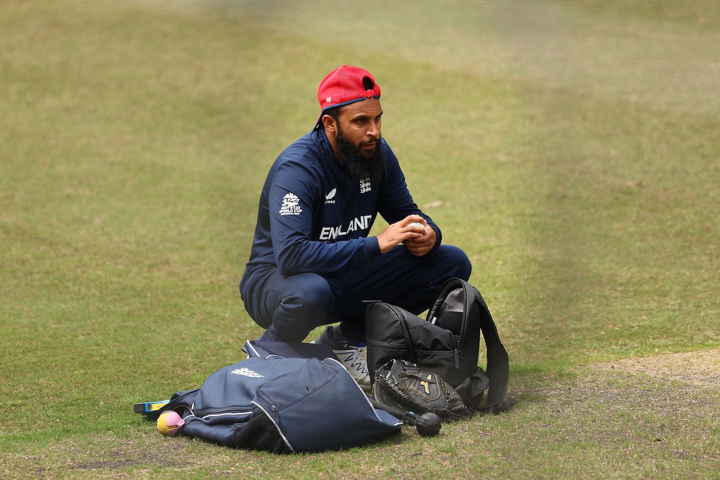 Adil Rashid at a new session on the eve of the final | ESPNcricinfo.com