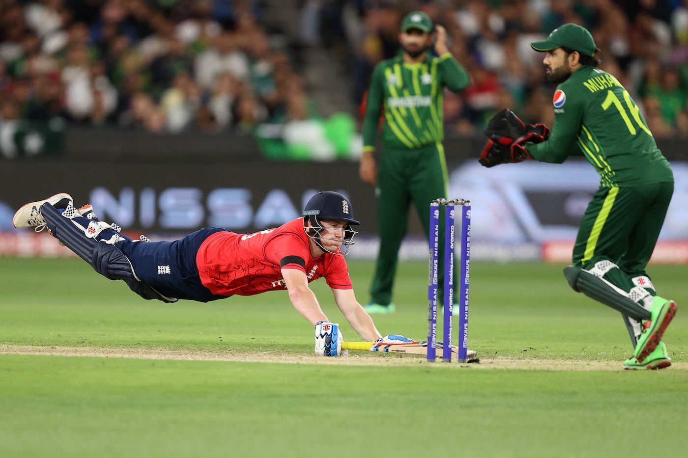 Harry Brook is airborne as he makes his ground | ESPNcricinfo.com