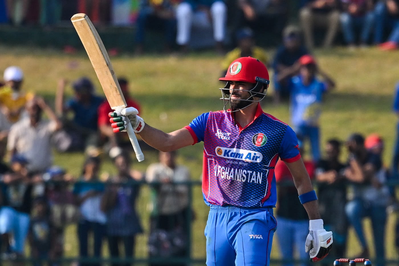 Ibrahim Zadran was in control of proceedings after a top-order wobble ...