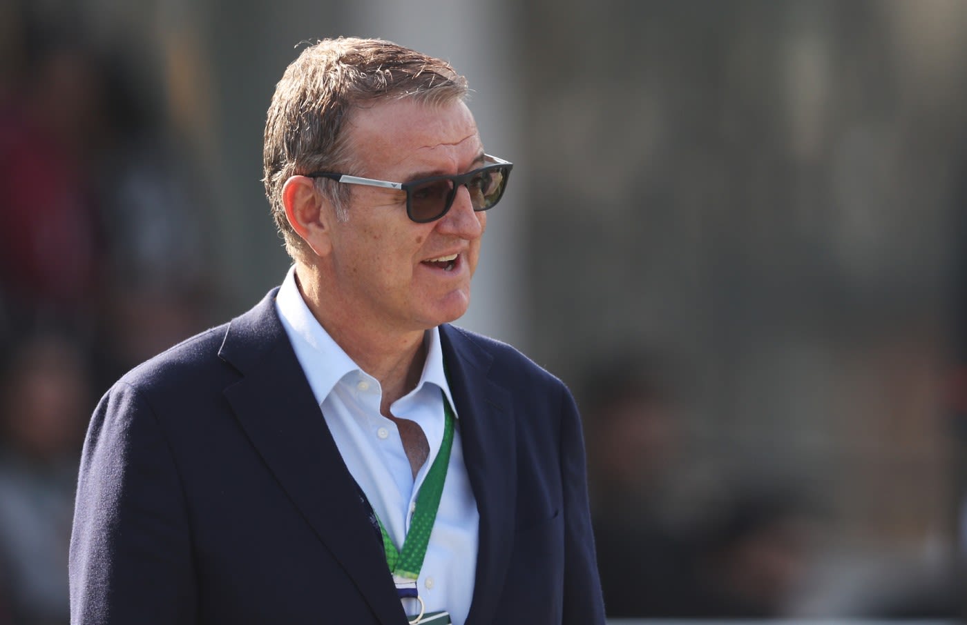 Richard Thompson, ECB chairman, watches the Test in Rawalpindi ...