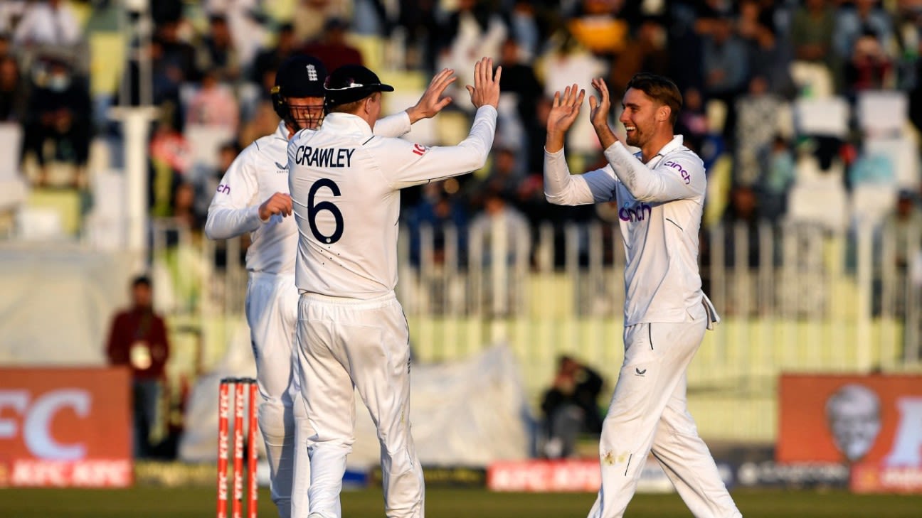 Pakistan vs England, 1st Test, Rawalpindi - Will Jacks continues quiet ...