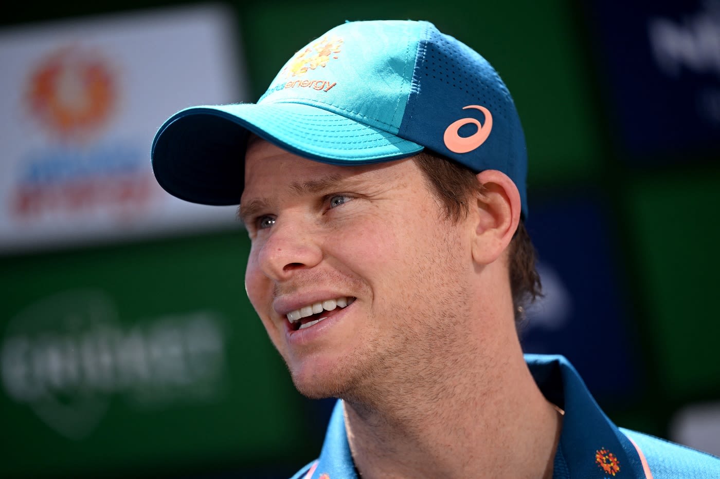 Steven Smith was seen in good spirits ahead of the second Test ...