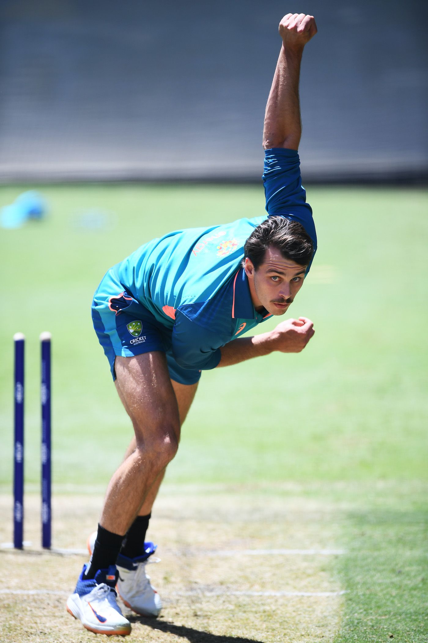 Lance Morris practises ahead of the pink-ball Test | ESPNcricinfo.com