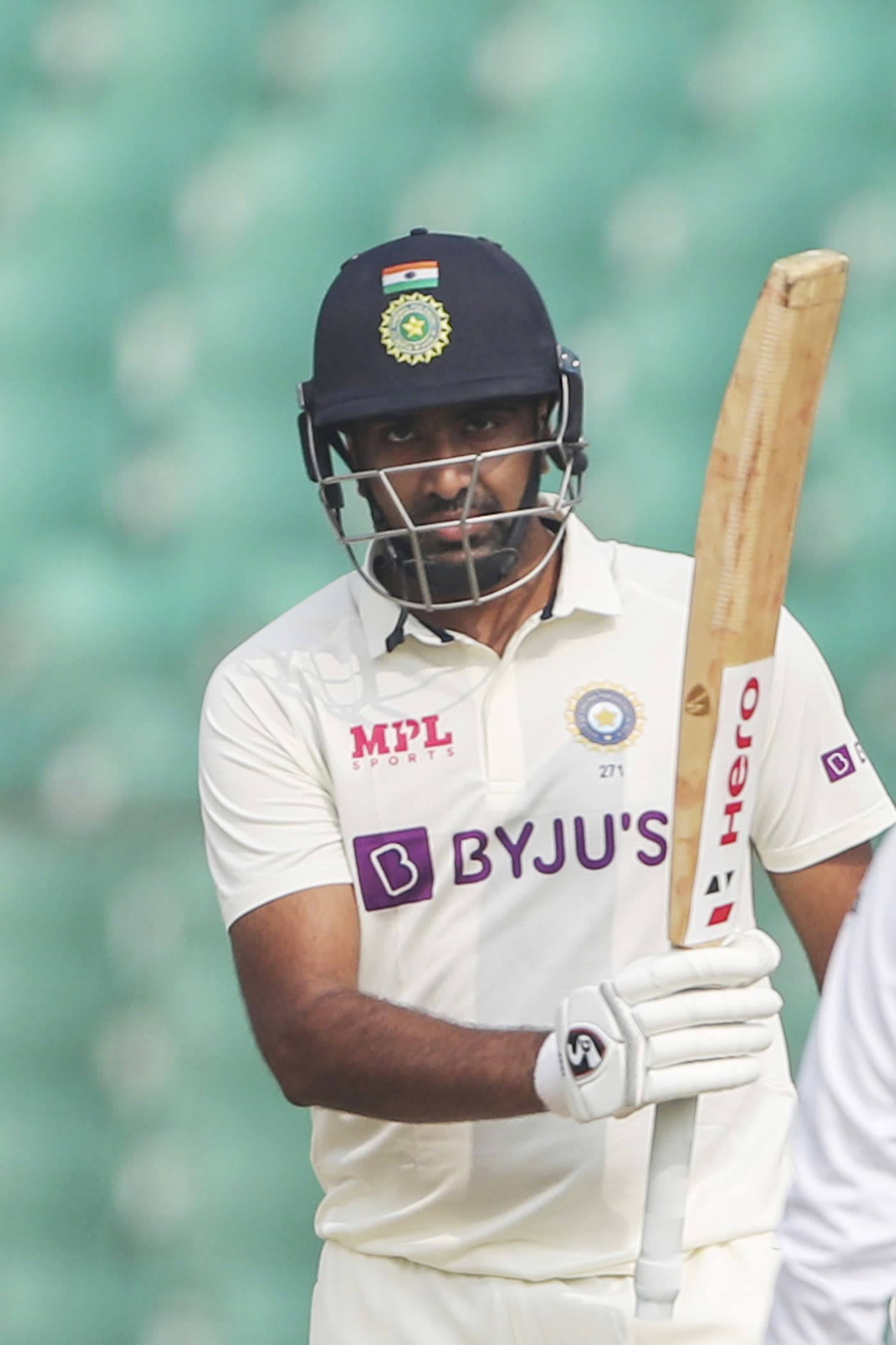 R Ashwin celebrates his fifty | ESPNcricinfo.com