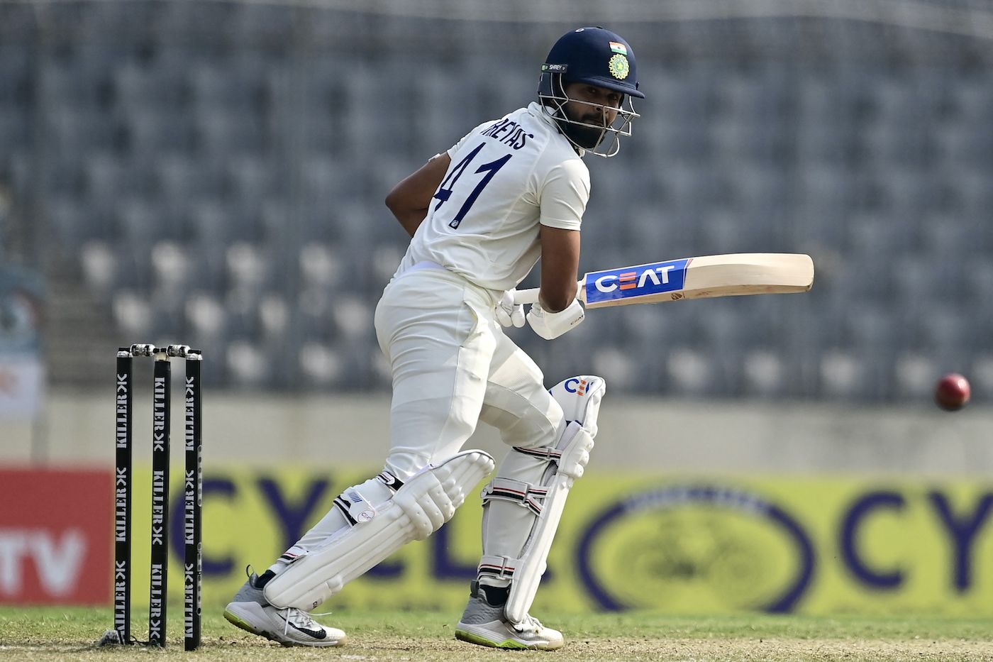 Shreyas Iyer guides the ball on the off side | ESPNcricinfo.com