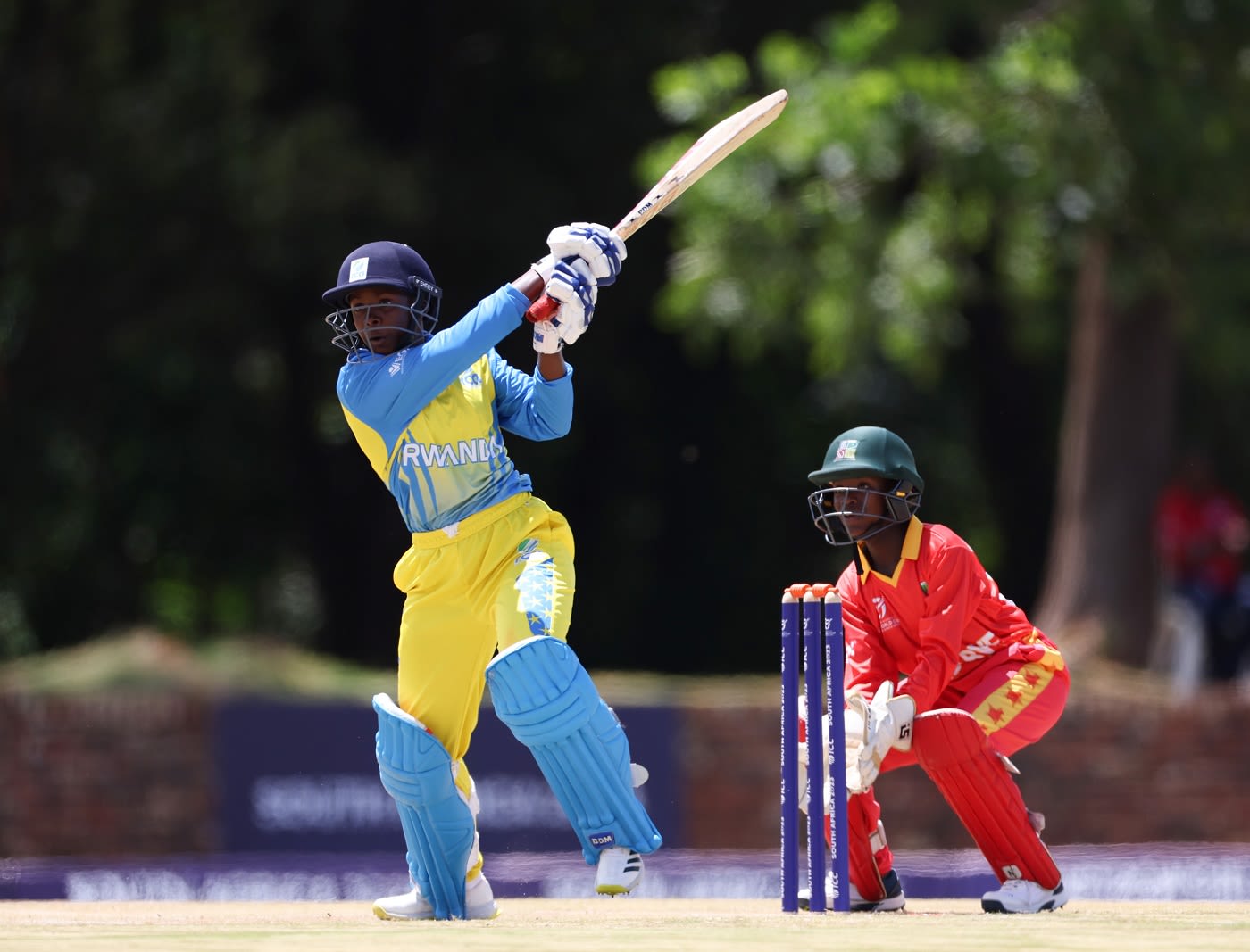 Captain Gisele Ishimwe led the way with the bat for Rwanda ...