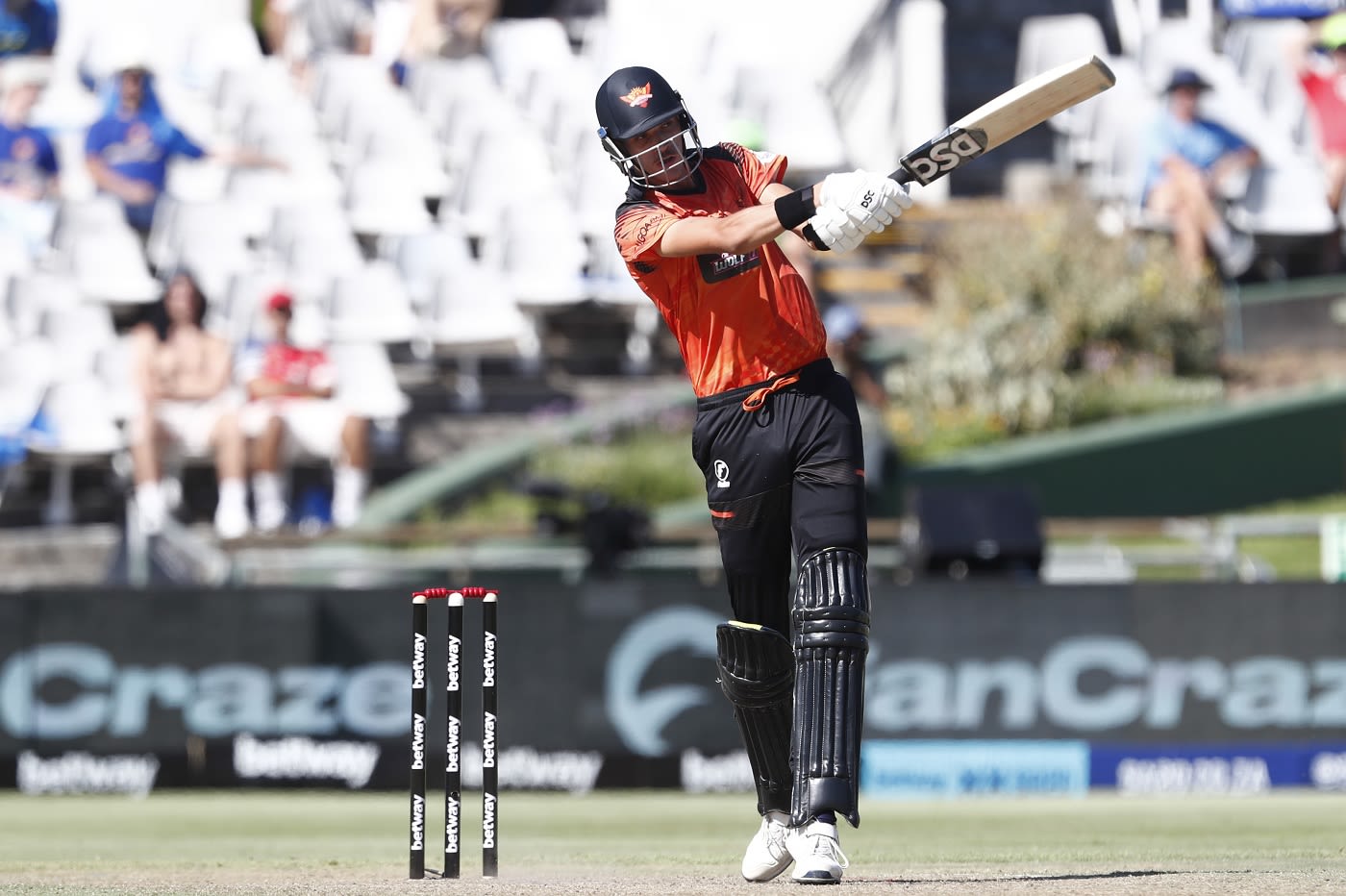 Marco Jansen hits a boundary en route to his half-century ...
