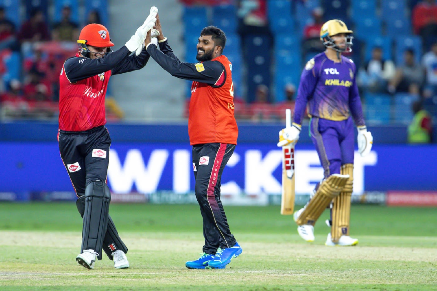 Wanindu Hasaranga celebrates a wicket | ESPNcricinfo.com