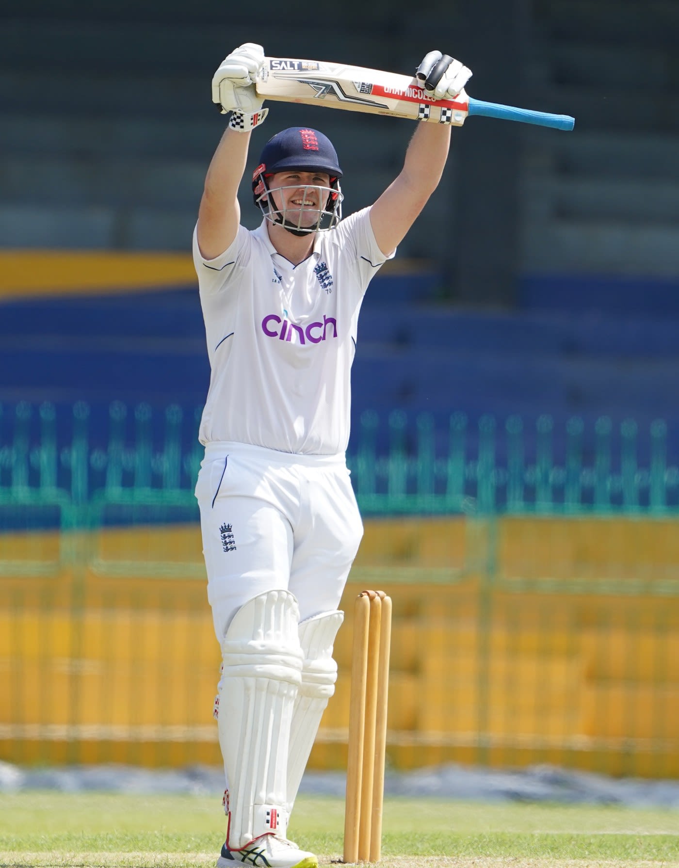 Alex Lees struck a 94-ball hundred on the opening day of England Lions ...