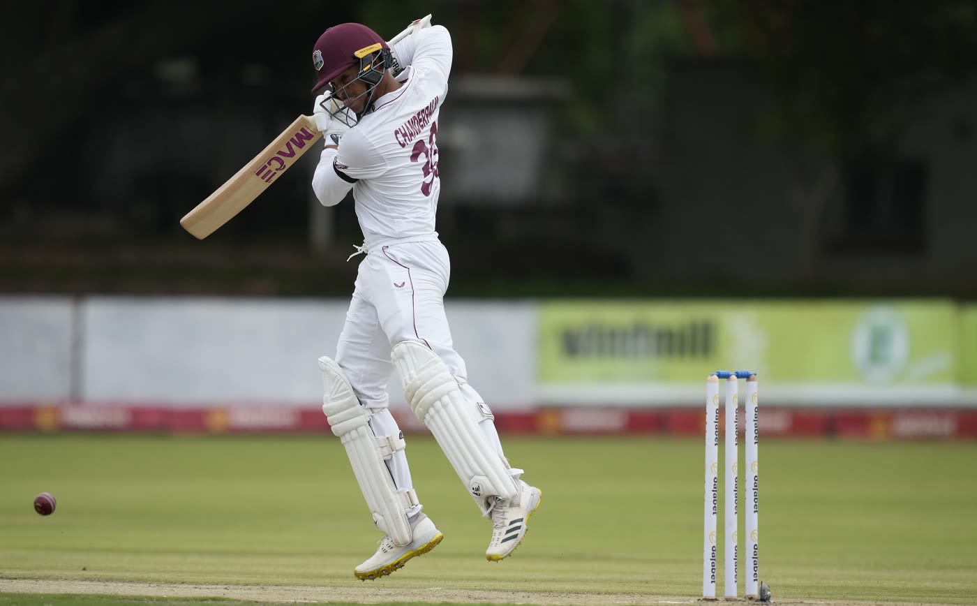 Tagenarine Chanderpaul plays a back-foot punch | ESPNcricinfo.com