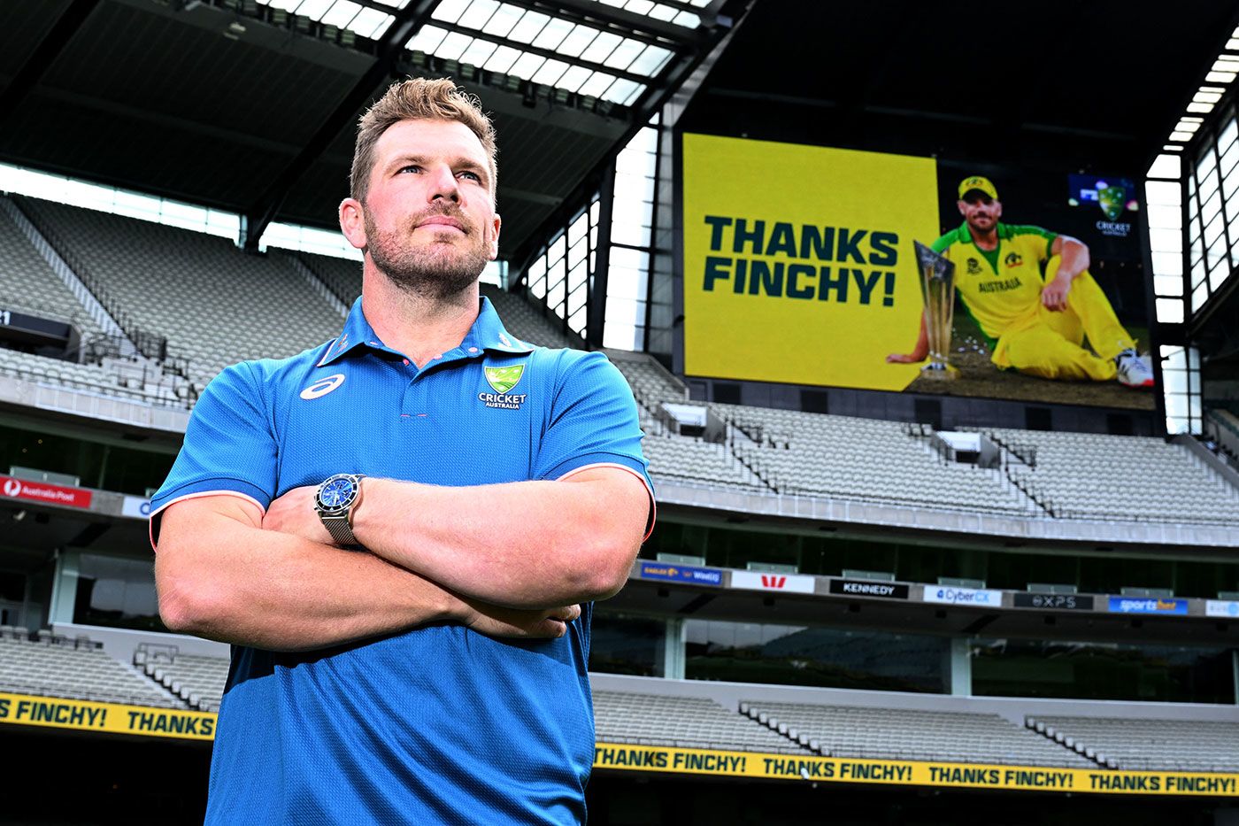 Aaron Finch announced his international retirement at the MCG ...