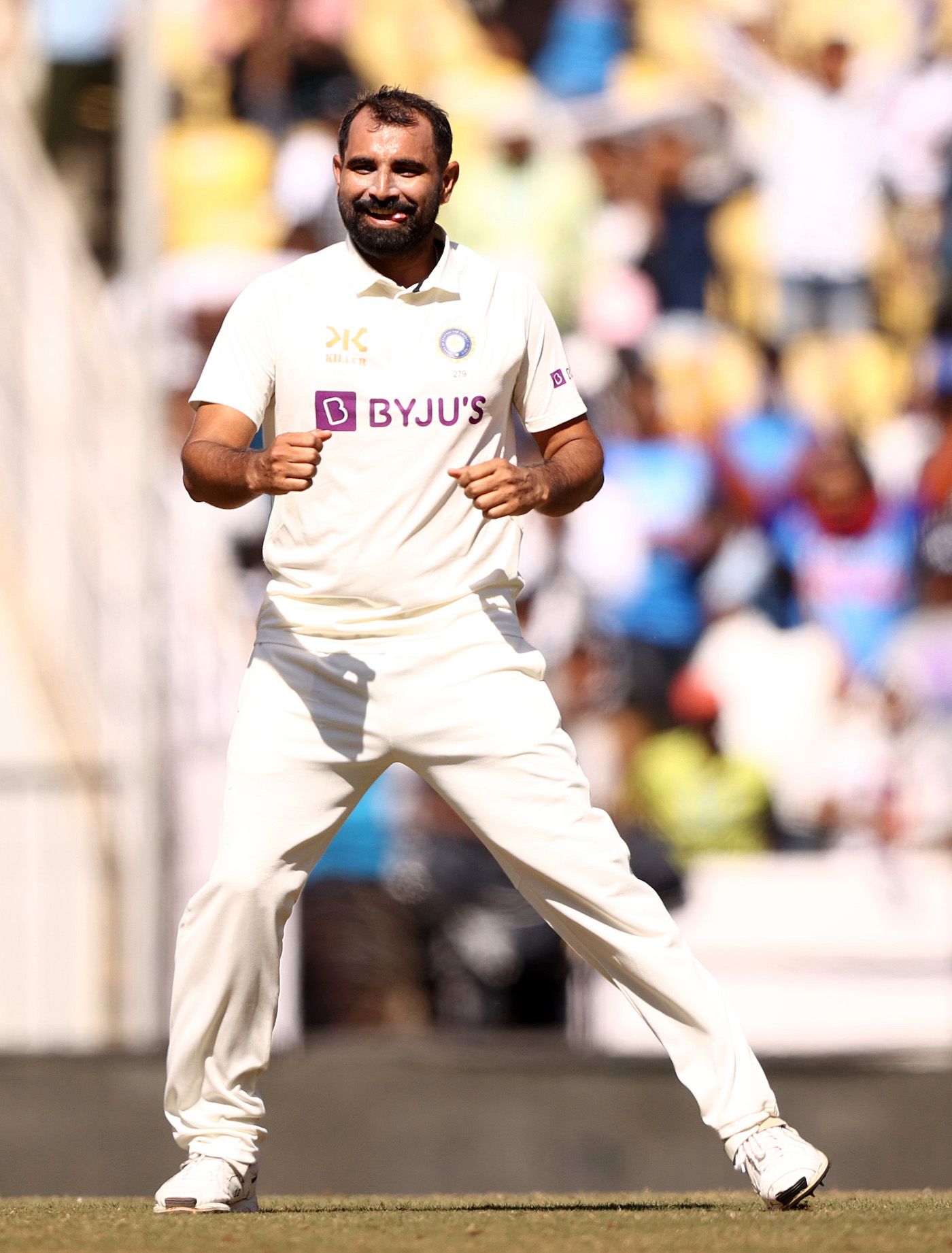 Mohammedf Shami didn't have much to do on the third day, but came back ...