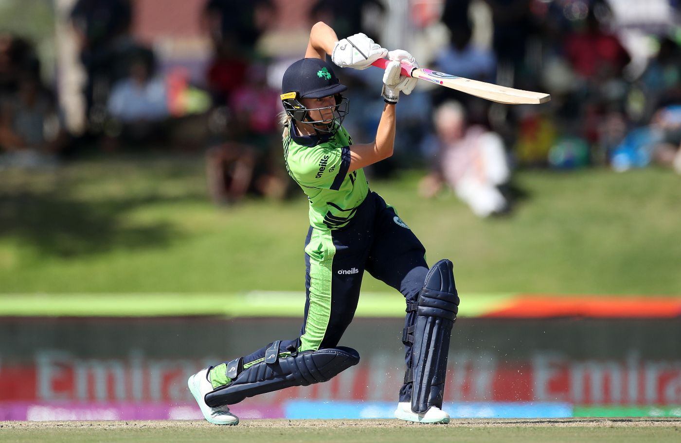 Gaby Lewis anchored Ireland's innings in positive fashion ...