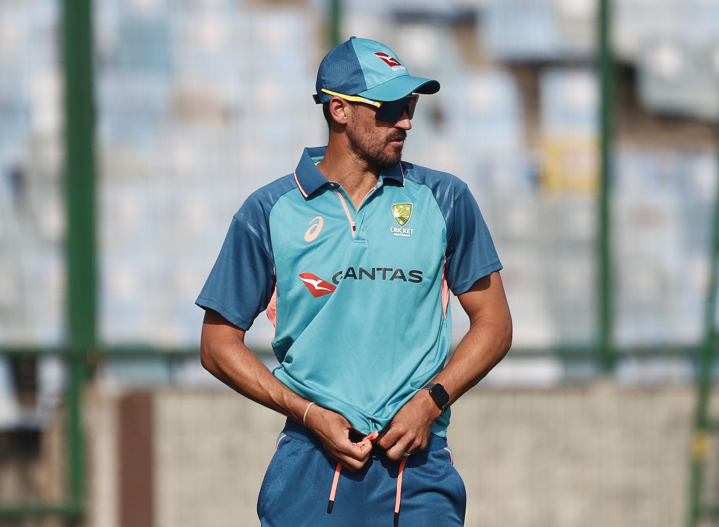 Mitchell Starc at a training session in Delhi | ESPNcricinfo.com