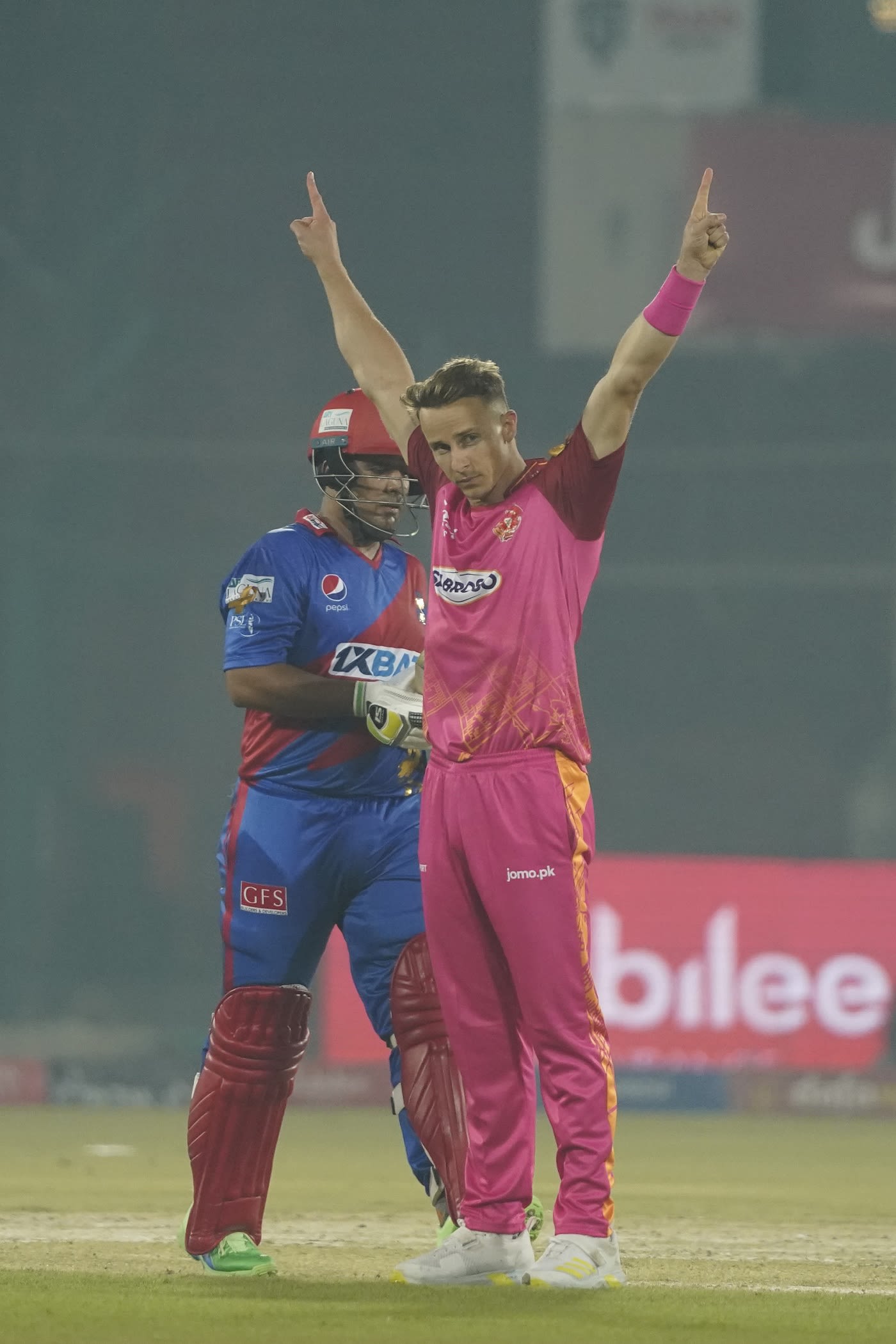 Tom Curran celebrates a Karachi Kings wicket | ESPNcricinfo.com