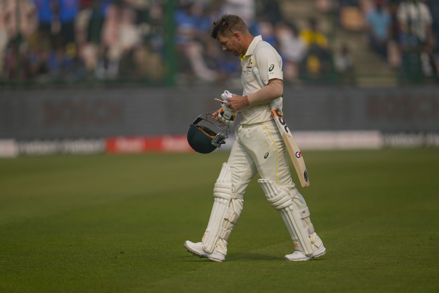 David Warner walks back after being dismissed | ESPNcricinfo.com