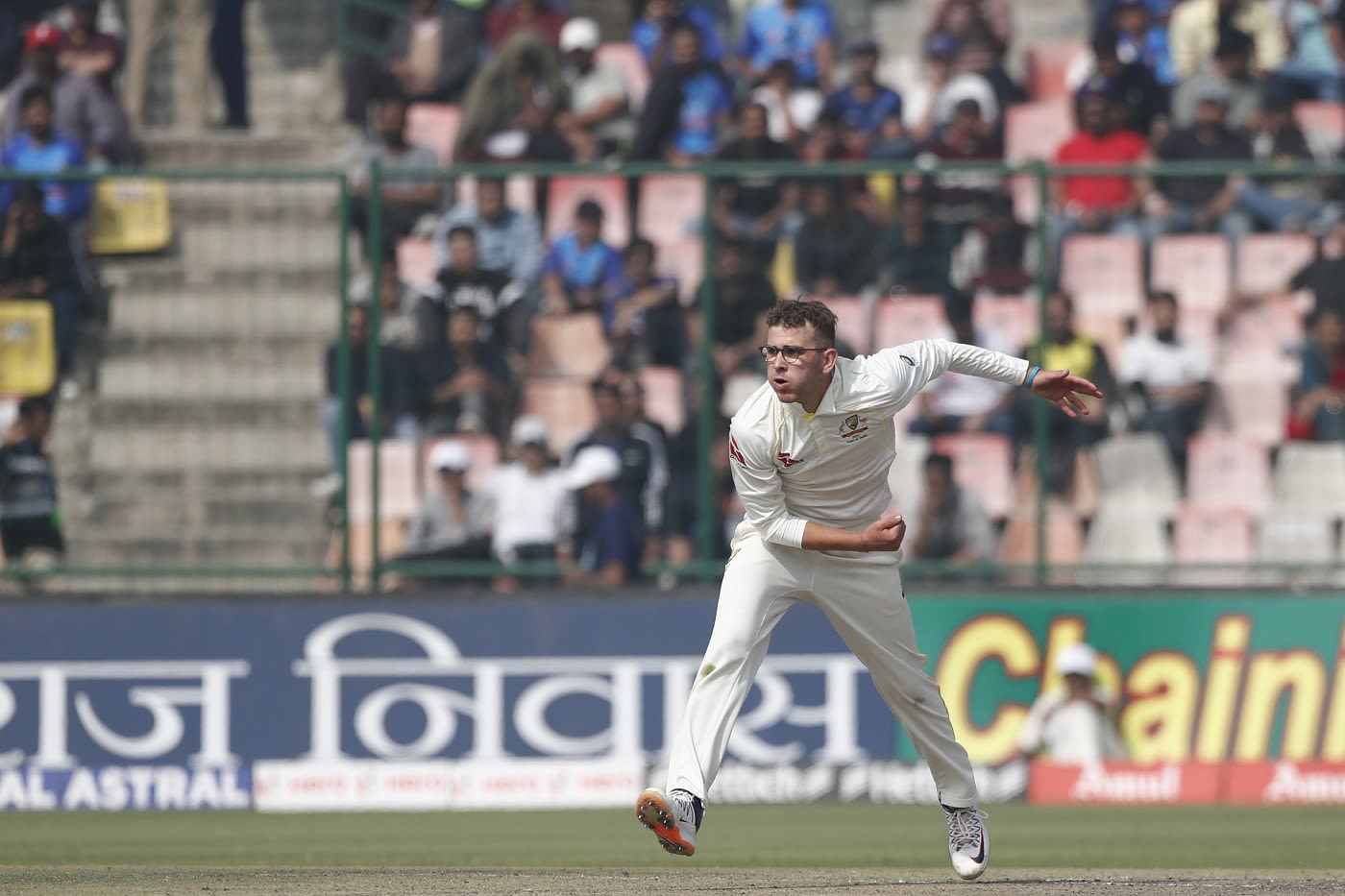 Todd Murphy in his follow through | ESPNcricinfo.com