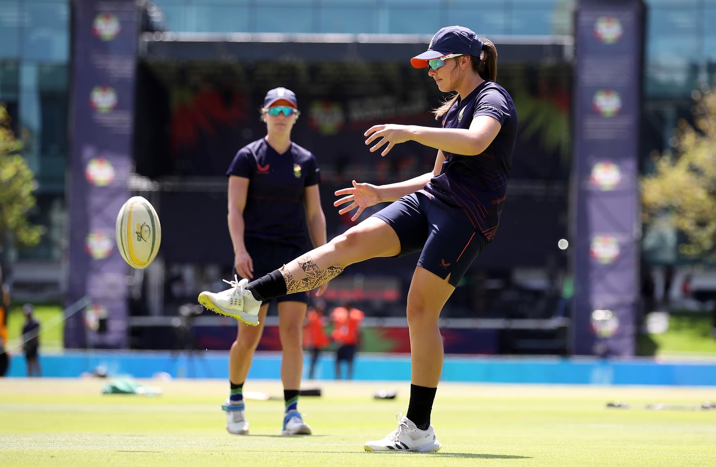Sune Luus undergoes warm-up drills | ESPNcricinfo.com