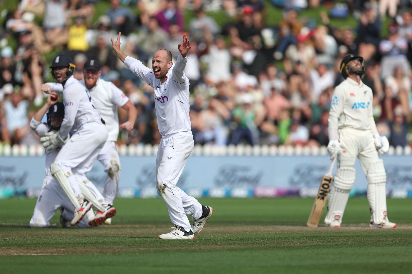 Devon Conway was caught at short leg off Jack Leach | ESPNcricinfo.com