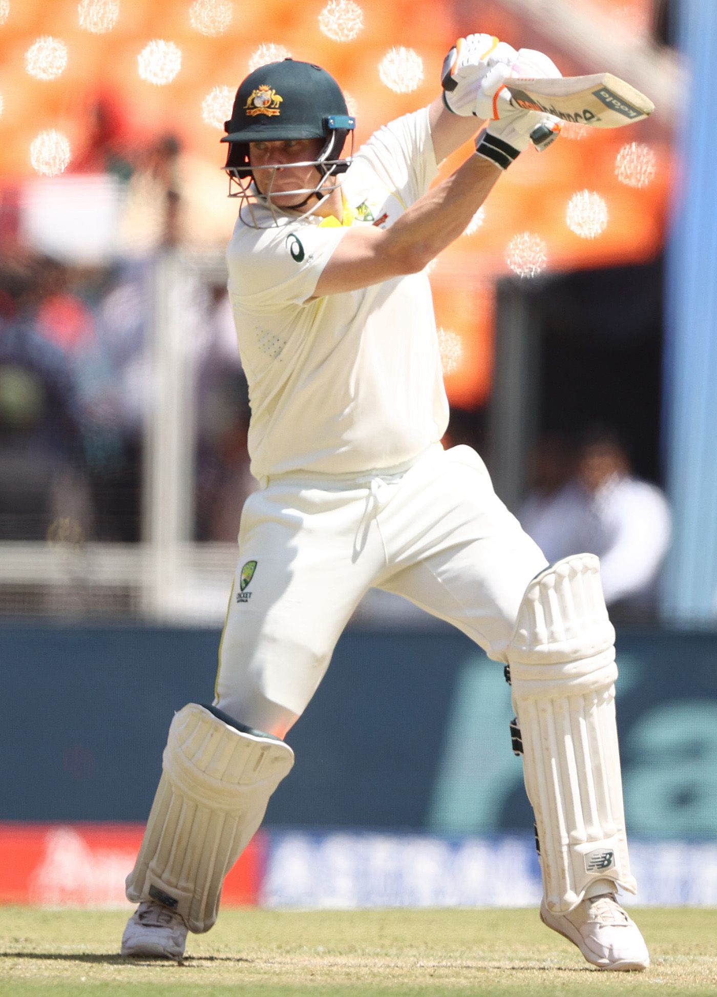 Steven Smith was a model of patience, but played a few forceful shots ...