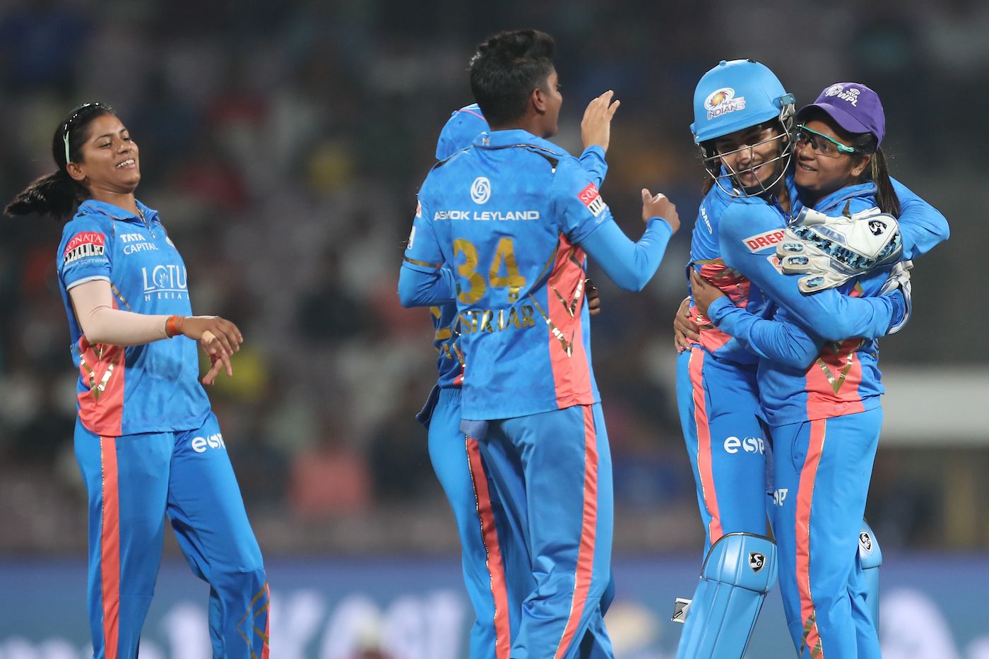 Saika Ishaque is congratulated after striking early | ESPNcricinfo.com