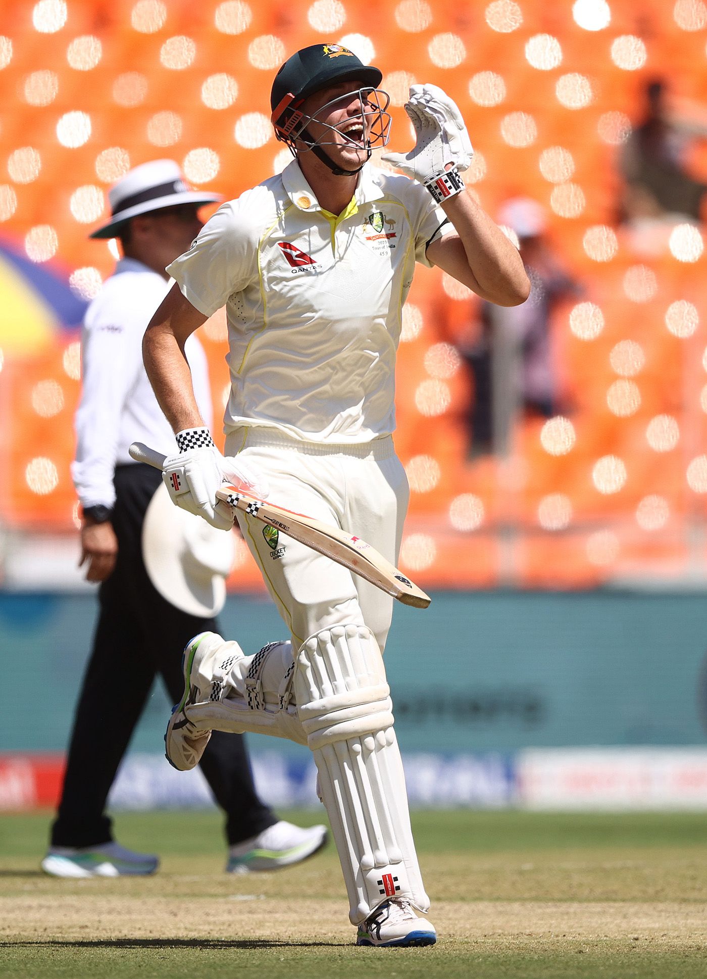 Cameron Green is a picture of complete joy as he gets to his century ...