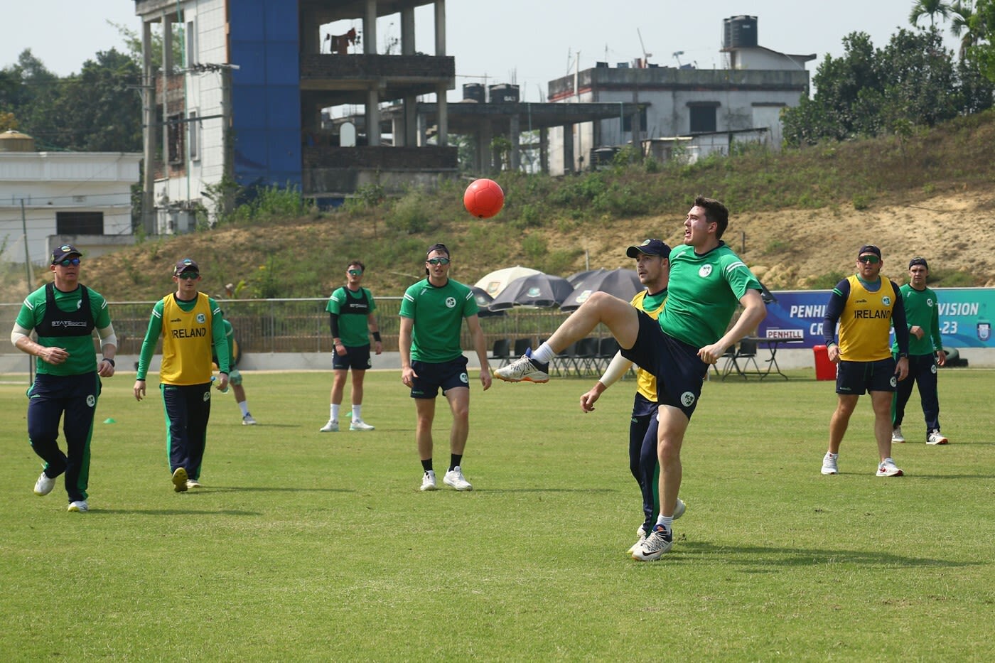 Cricketers' favourite way to warm up: play some football | ESPNcricinfo.com