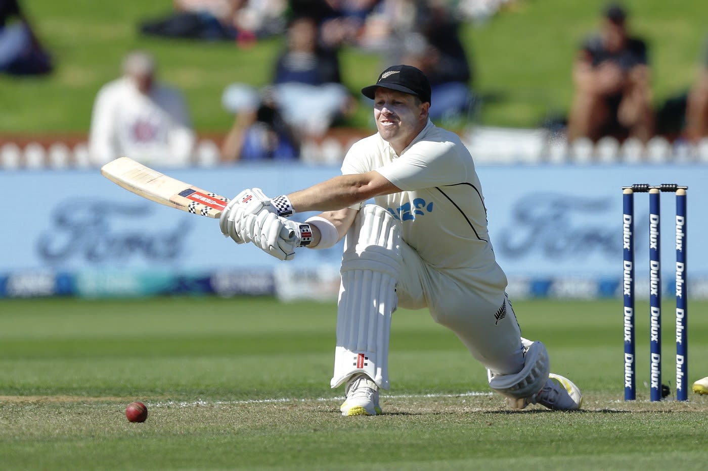 Henry Nicholls prepares to reverse-sweep | ESPNcricinfo.com